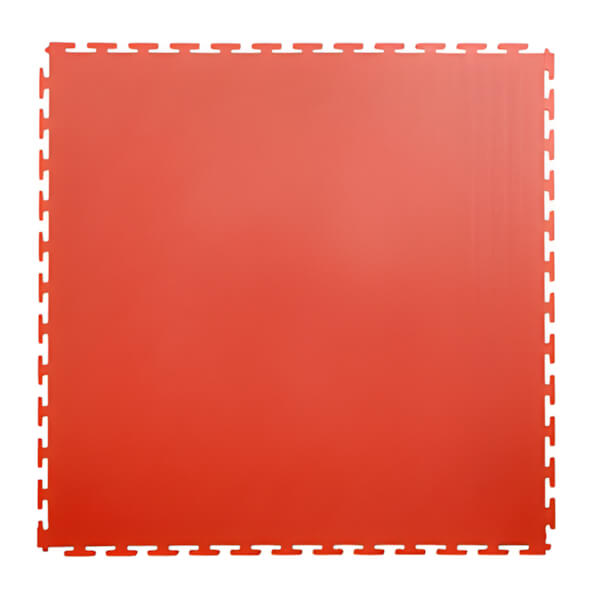 Lock-Tile 7mm Red PVC Smooth Tile (30 Pack) | Garage Giant - Garage Giant