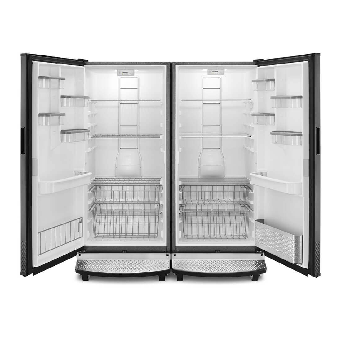 Gladiator GARF30FDGB + GAFZ30FDGB Garage-Ready Refrigerator and Freezer ...