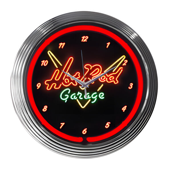 Neonetics 15-Inch Hot Rod Garage Neon Clock | Garage Giant - Garage Giant
