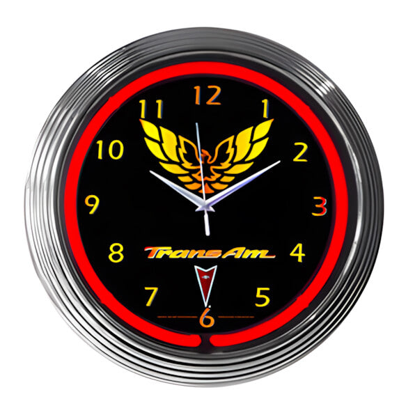 Neonetics 15-Inch Trans Am Neon Clock | Garage Giant - Garage Giant