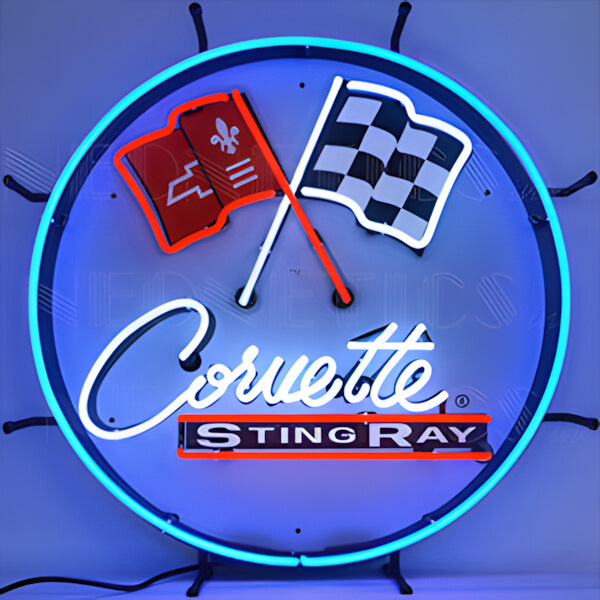 Neonetics Corvette C2 Stingray 24-Inch Neon Sign | Garage Giant ...