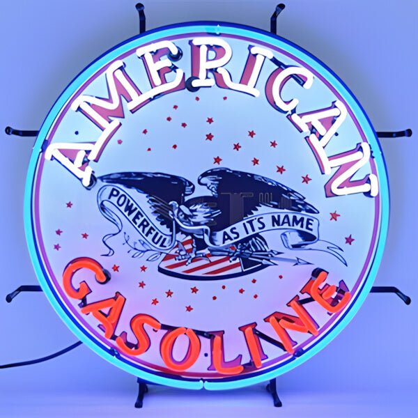 Neonetics American Gasoline 24-Inch Neon Sign | Garage Giant - Garage Giant