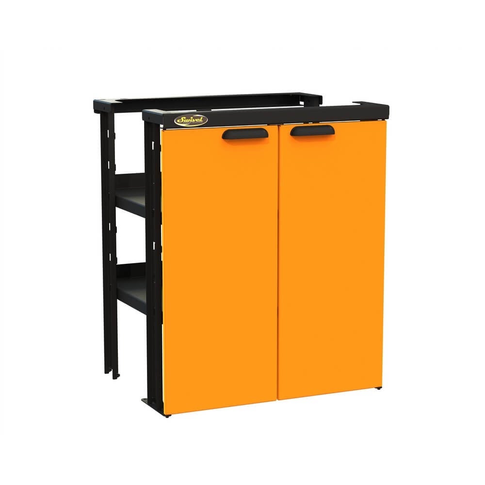 Swivel Storage Solutions Pro 80 30" Floor Cabinet Middle Unit W/2 Heig ...