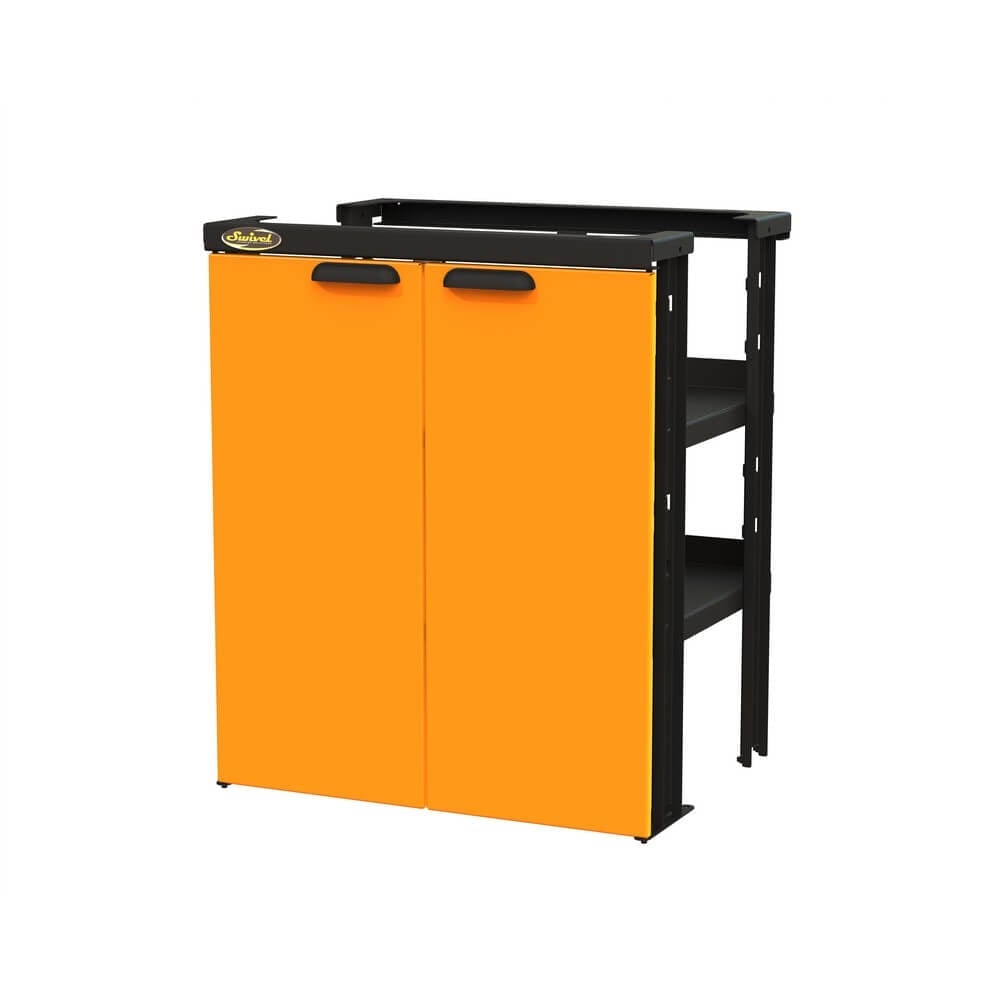 Swivel Storage Solutions Pro 80 30" Floor Cabinet Middle Unit W/2 Heig ...