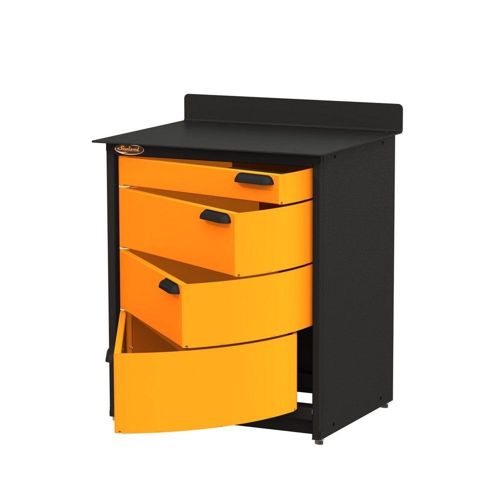 Swivel Storage Solutions Workbench With Drawers, 4-Drawer - Garage Giant