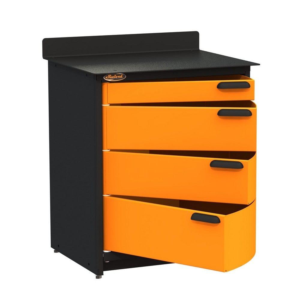 Swivel Storage Solutions Workbench With Drawers, 4-Drawer - Garage Giant