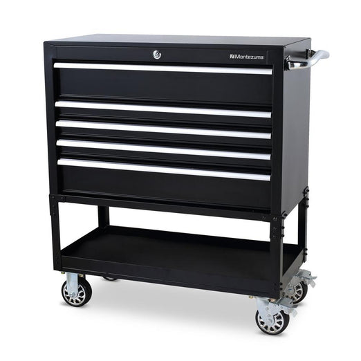 Montezuma 30" x 15" Steel Triangle Tool Box And 30" 5-Drawer Utility C ...