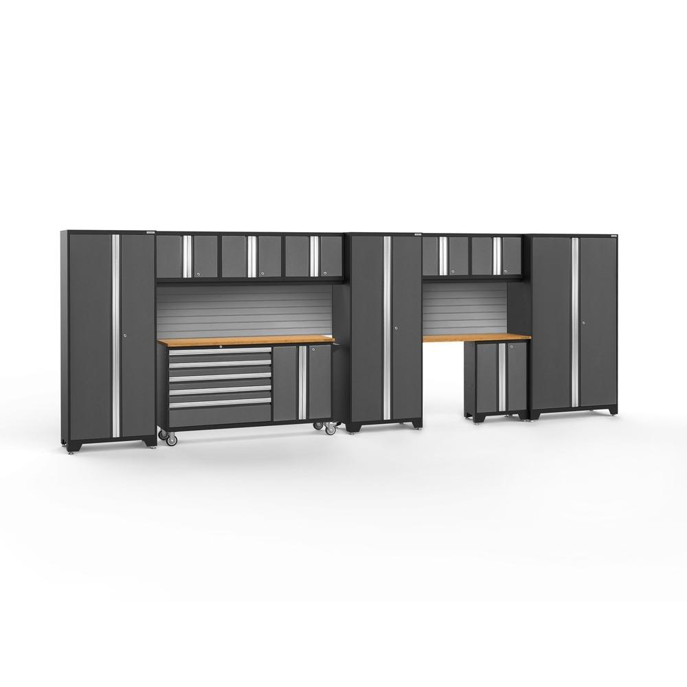 NewAge Garage Cabinets Bold Series 11-Piece Set with Project Center ...