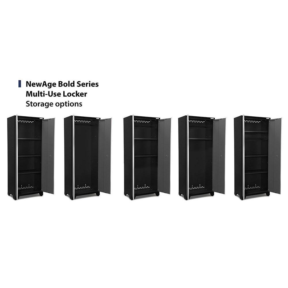 NewAge Garage Cabinets Bold Series 14-Piece Set with 4x Multi-Use ...