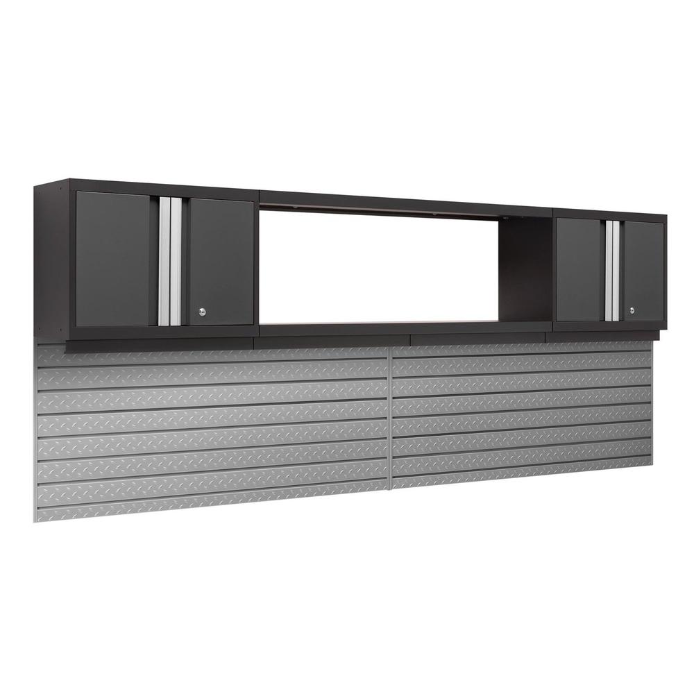 NewAge Garage Cabinets Bold Series 3-Piece Wall Cabinet Set with ...